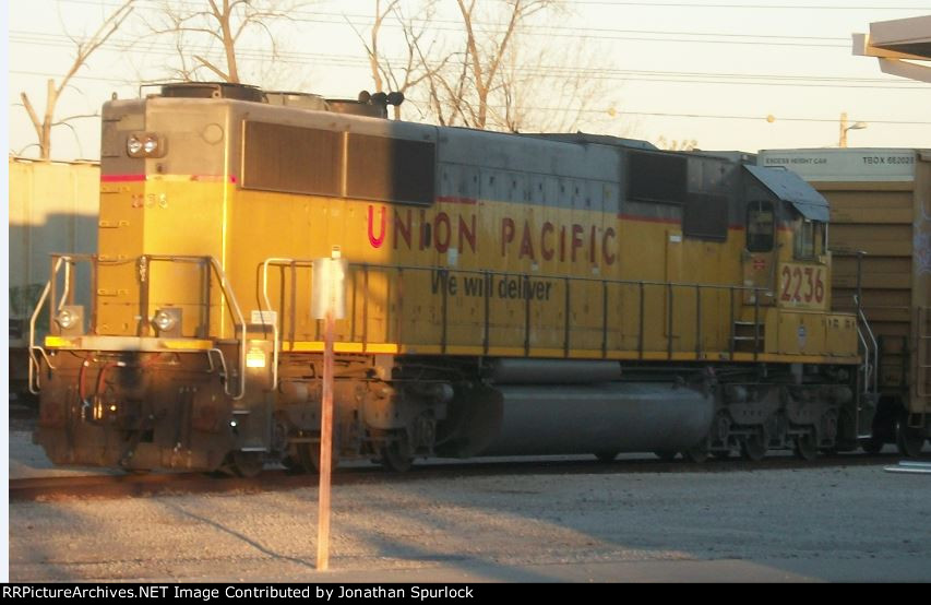 UP 2236, engineer's side view